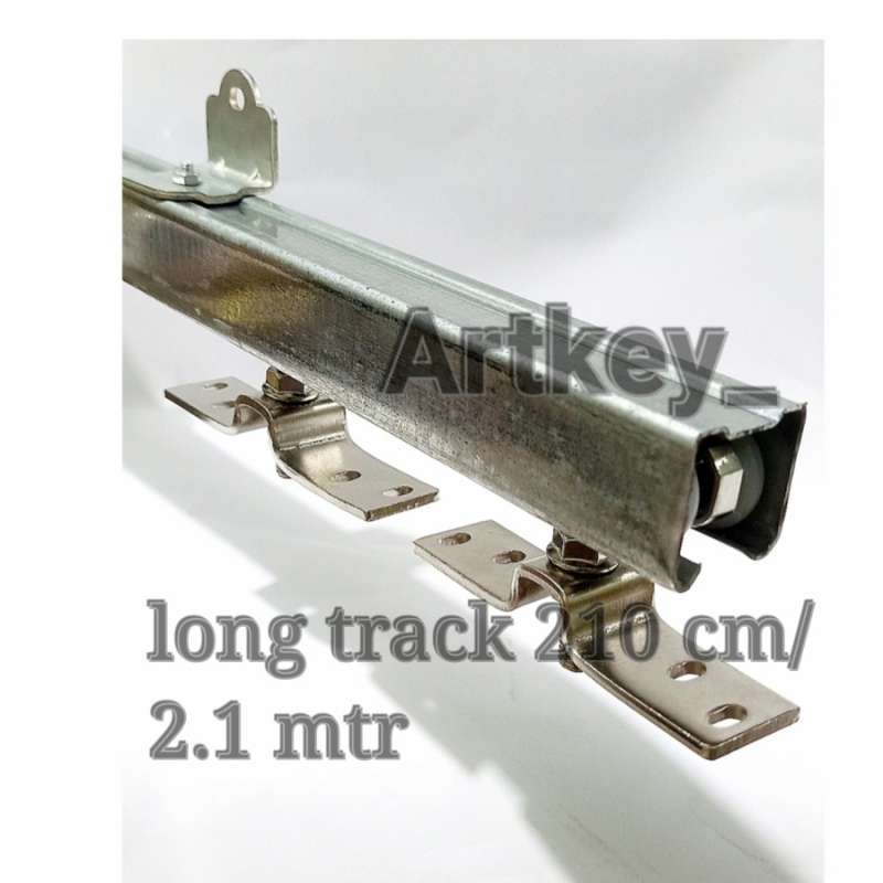 Jual Rel Pintu Sliding/geser Galvanis/besi Tebal Panjang 2.1 Meter/210 ...