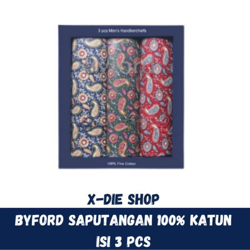 Promo Saputangan Pria BYFORD Isi 3 PCS 100% Katun Motif Batik Sapu ... Promo Saputangan Pria BYFORD Isi 3 PCS 100% Katun Motif Batik Sapu ...