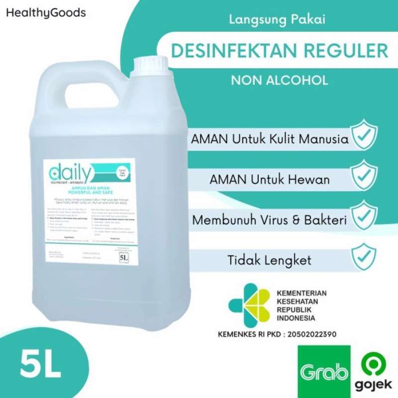 Promo Desinfektan Reguler 5l Disinfektan 5 Liter Khusus Grab & Gojek ...