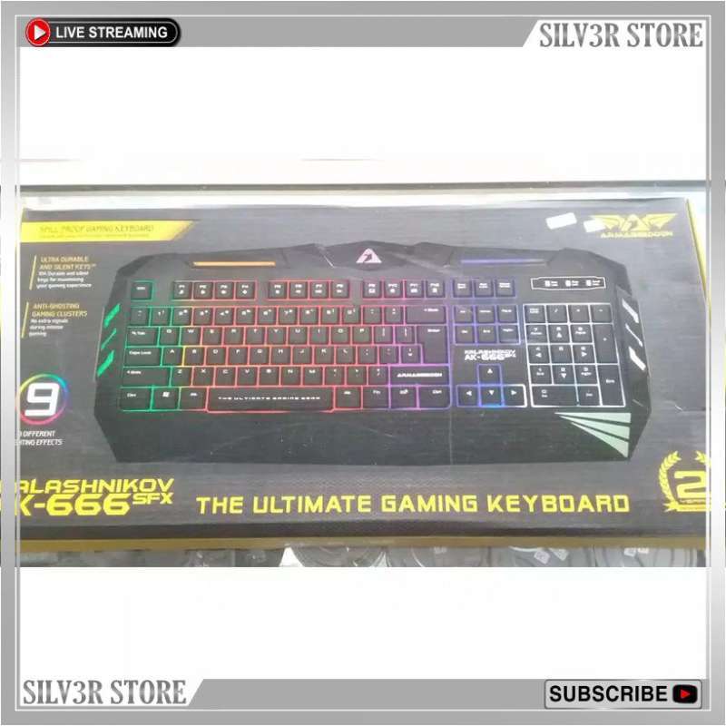 Promo Paket Gaming Armaggeddon Gaming Keyboard Kalshinkov Ak-666 Sfxk ...