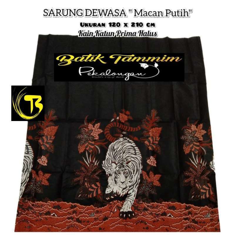 Promo Sarung Batik Motif Macan Diskon 22% di Seller Batik Tammim ...