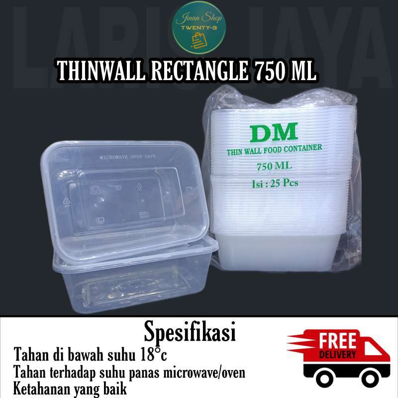 Jual Thinwall kotak makan murah ukuran 750ml di Seller JinanShop23 ... Jual Thinwall kotak makan murah ukuran 750ml di Seller JinanShop23 ...