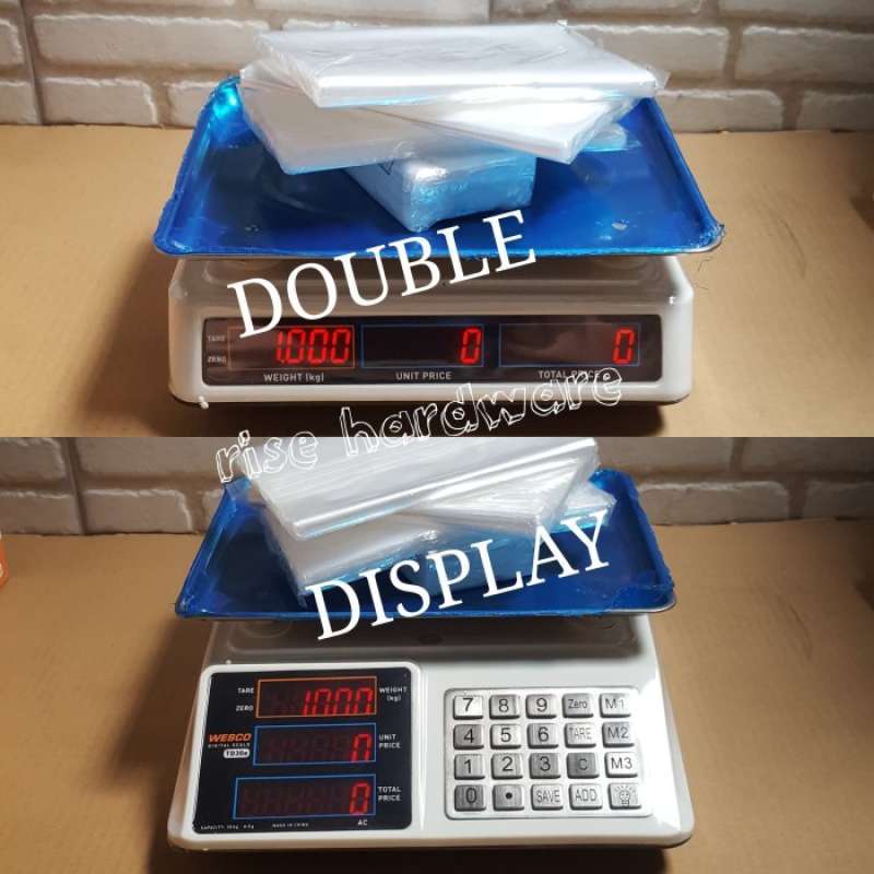 Jual timbangan duduk 30kg DUAL DISPLAY digital timbangan buah laundry ...