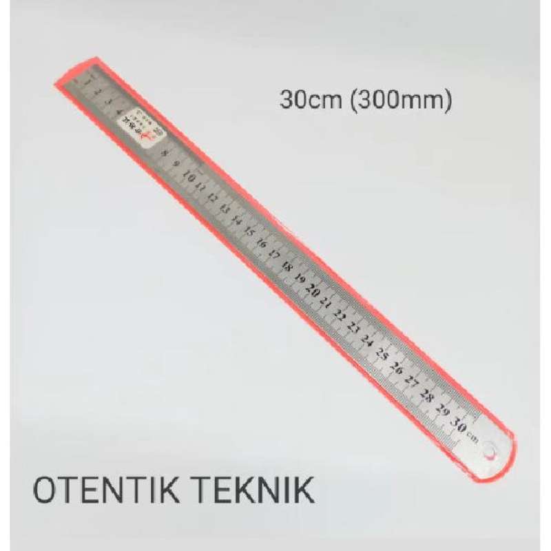 Jual PENGGARIS BESI 30 CM - 300 MM - STEEL RULER 12 INCH di Seller ...