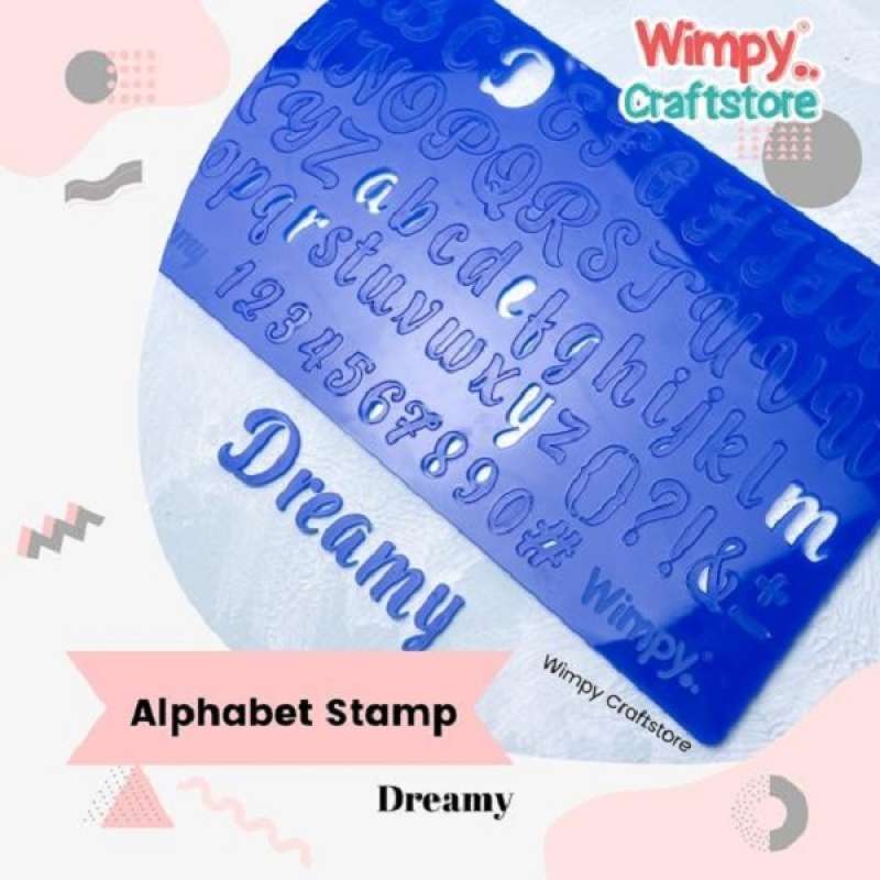 Jual Stamping Stempel Cetakan Stamp Huruf Fondant Clay Alphabet MEDIUM ...