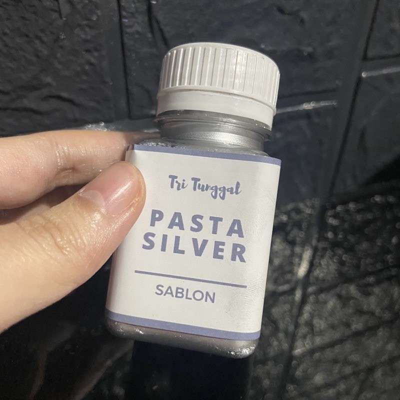 Jual Pasta Silver Alumunium 50gr 50 gram Paste Sablon Abu-Abu Metalik ...