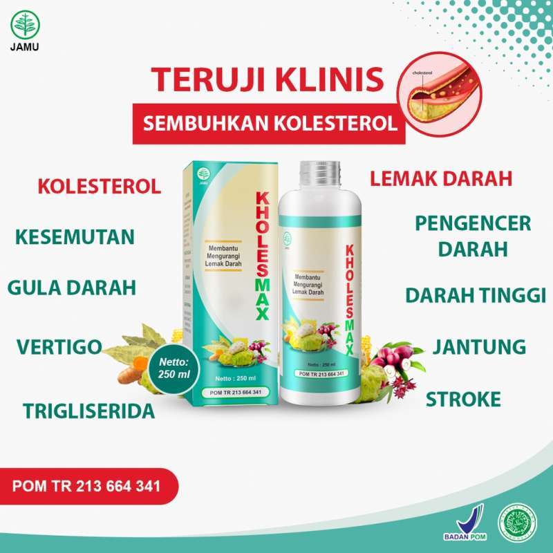 Jual Obat Kolesterol Normalkan Trigliserida Darah Tinggi Lemak Darah ...