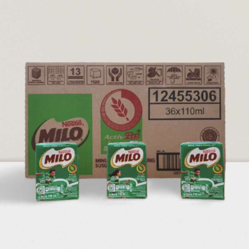 Promo Milo Susu UHT Activ-Go Dus [110 mL x 36] Nestle Millo Diskon 4% di Seller ABANG ZAFRAN ...
