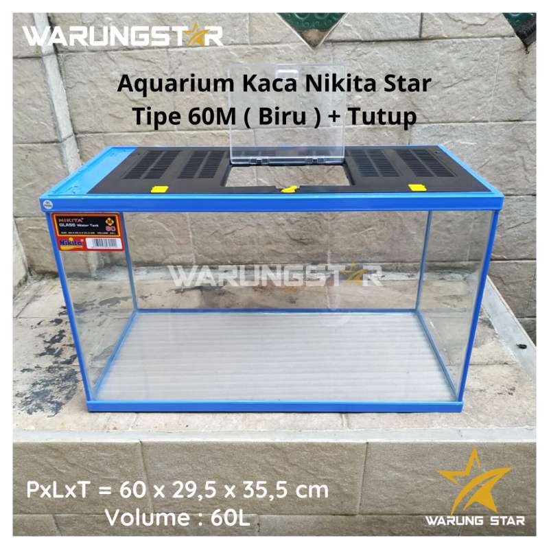 Promo NIKITA STAR AQUARIUM KACA 60M UKURAN 60CM 60 LITER / AQUARIUM KACA NIKITA STAR 60CM 60 ...