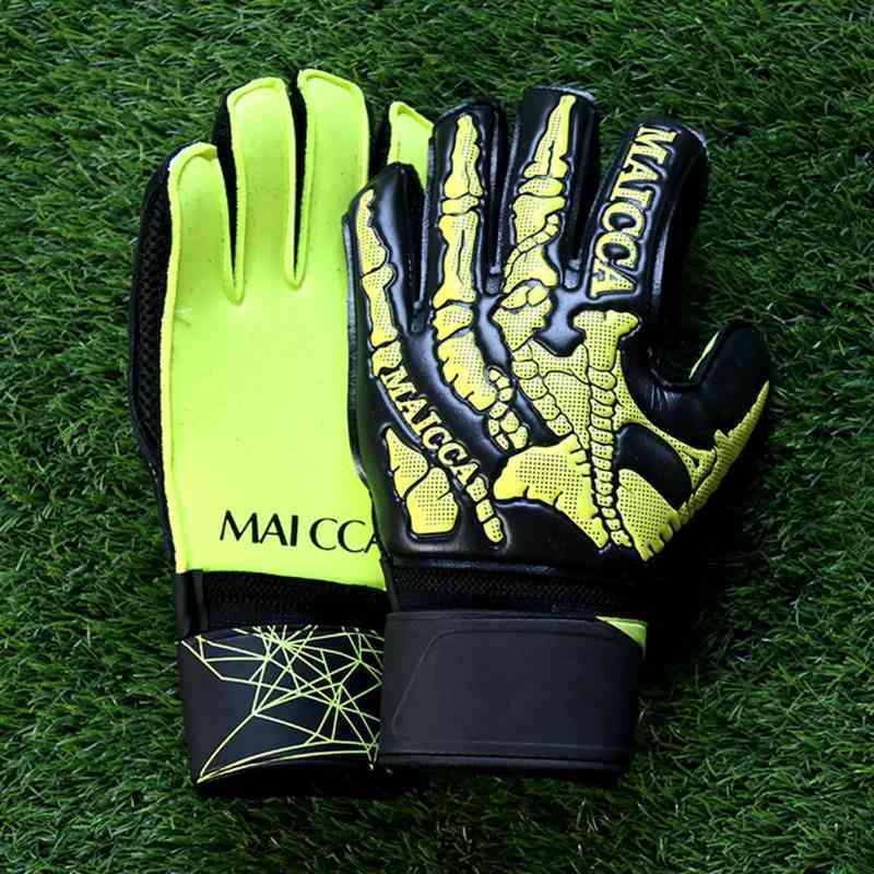 Jual Goalkeeper Gloves Kids Soccer Goalie Gift Girls PU Mens Black ...