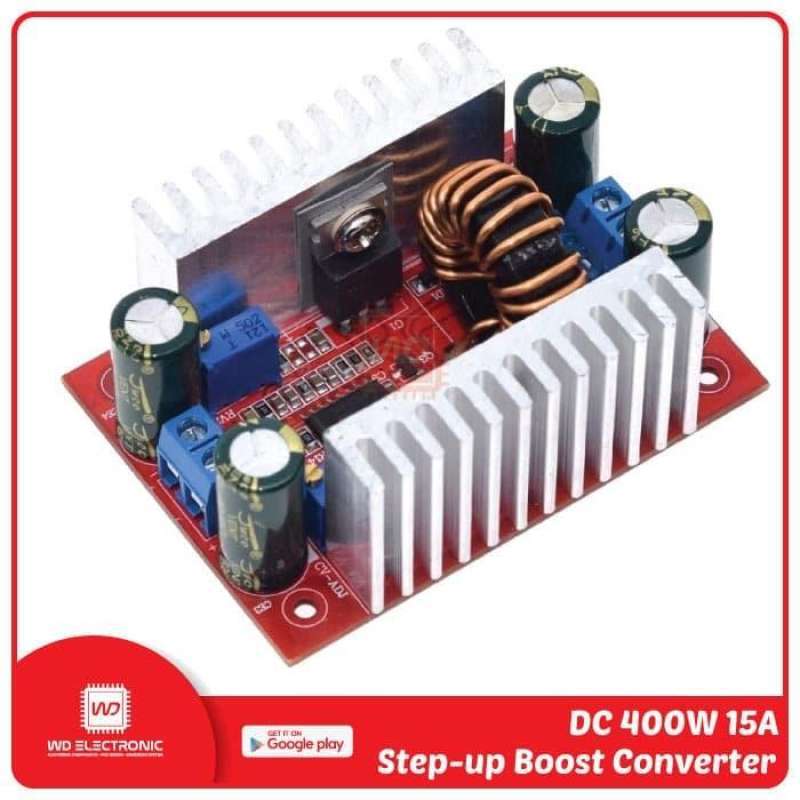 Jual DC 400W 15A Step up Boost Converter Constant module 5-50V to 10-60V di Seller EasyWare ...