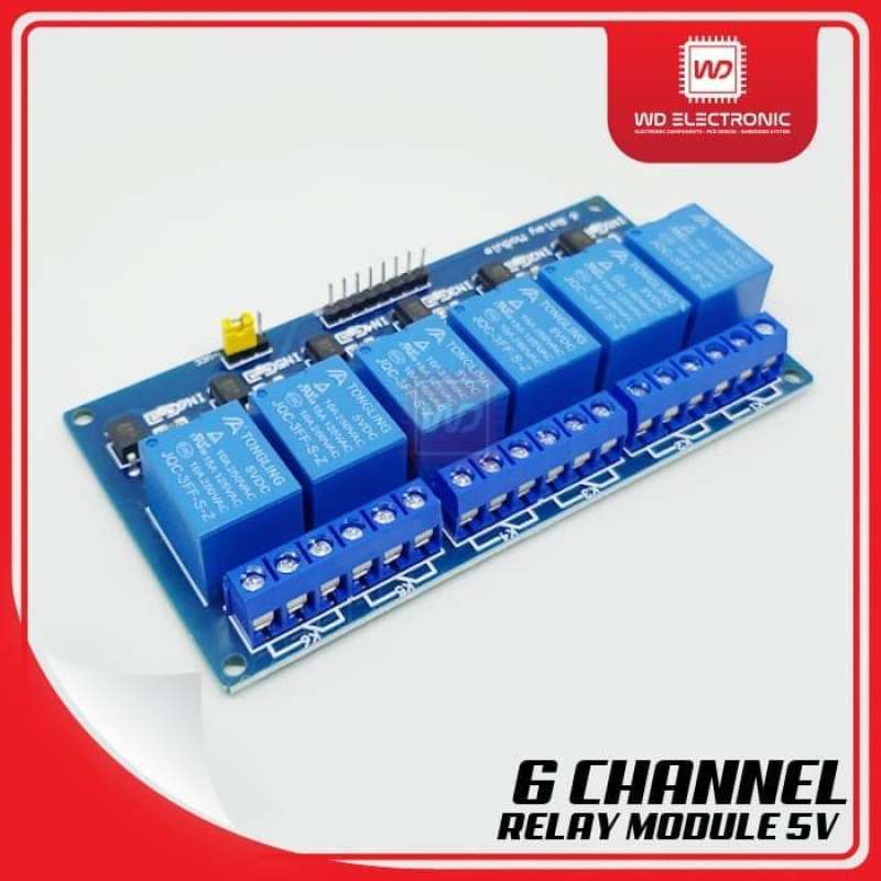 Jual RELAY MODULE 6 CHANNEL 5V RELAY 6 CHANNEL di Seller EasyWare ...