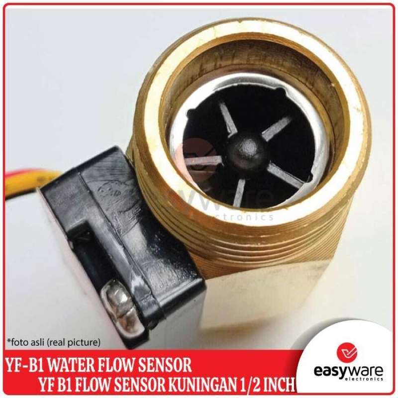 Jual Yf-b1 Water Flow Sensor Yf B1 Flow Sensor Kuningan 1/2 Inch Di ...