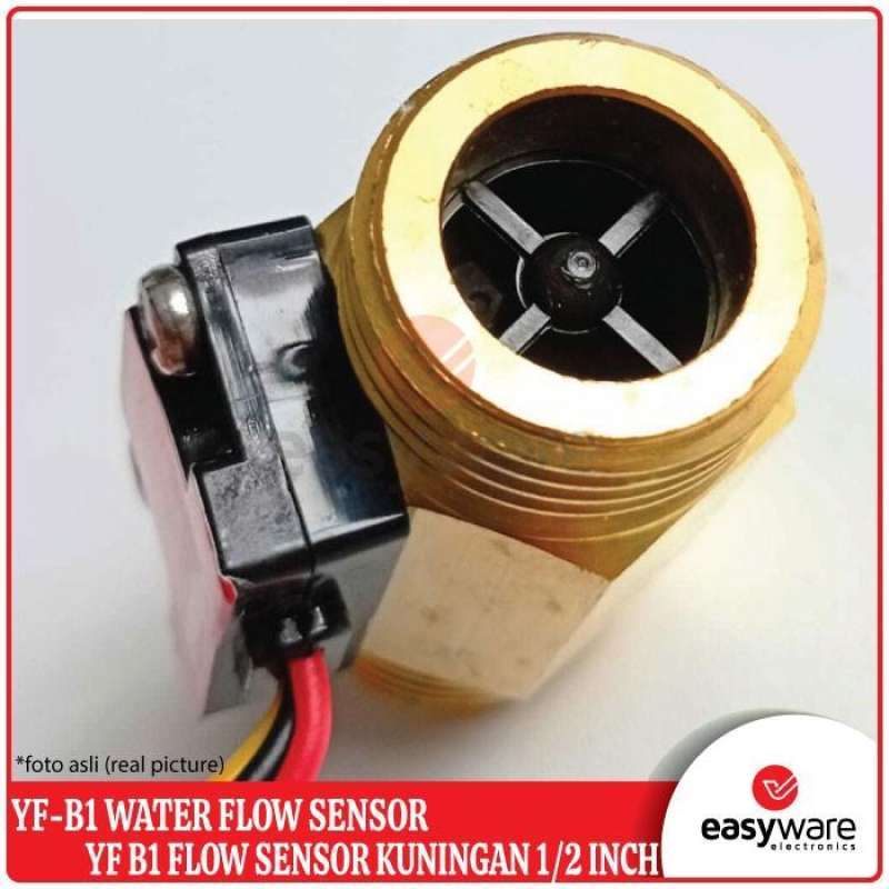 Jual Yf-b1 Water Flow Sensor Yf B1 Flow Sensor Kuningan 1/2 Inch Di ...