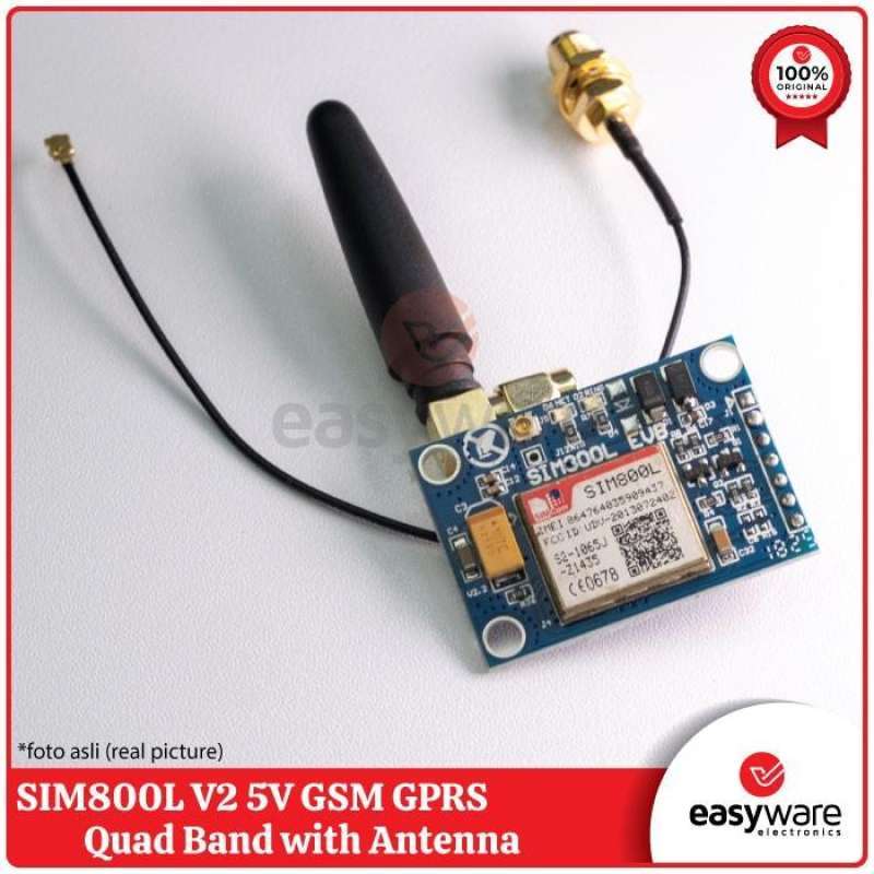 Jual Sim800l V2 5v Gsm Gprs Module Sim800 V2 5v Di Seller Easyware ...