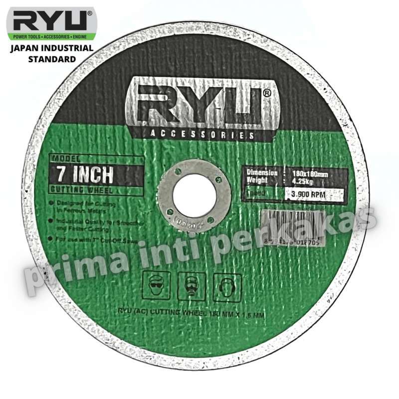 Promo RYU AC-CW017 Cutting wheel 7inch - Mata cut off saw - mata potong ...