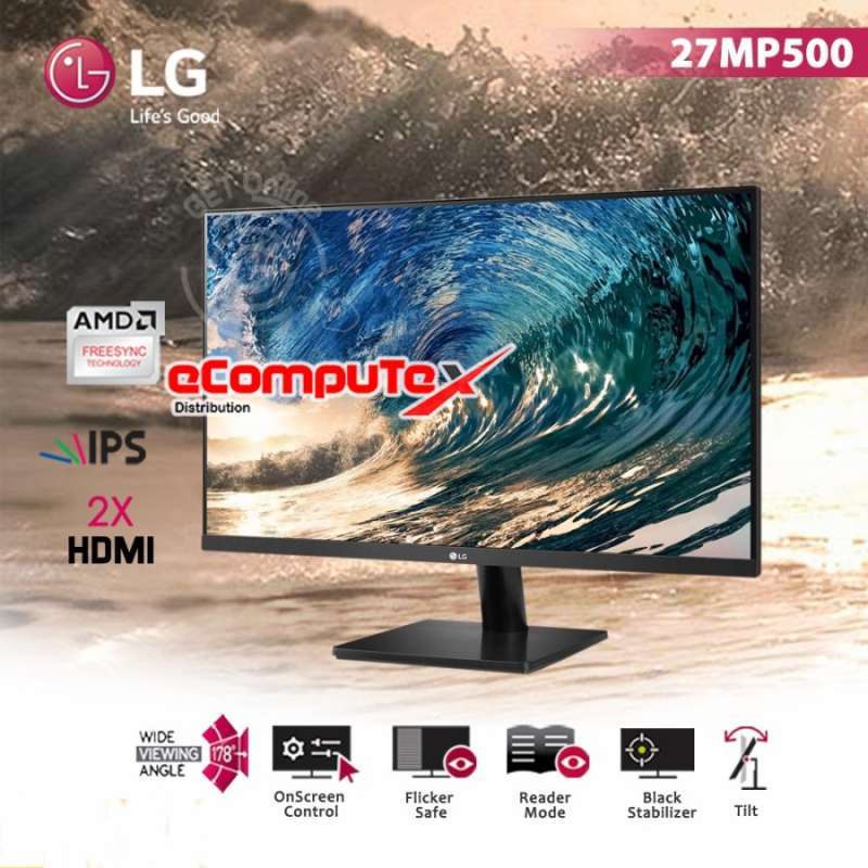 Jual MONITOR LED LG 27MP500-B / 27MP500 IPS 27 INCH FHD FREESYNC HDMI ...