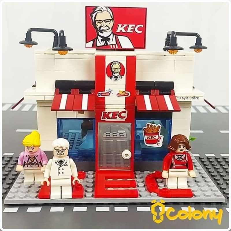 Jual Mainan Lego Kfc Mcd Pizza Hut Block Miniatur Toko Waralaba Balok ...