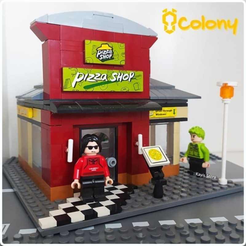 Jual Mainan Lego Kfc Mcd Pizza Hut Block Miniatur Toko Waralaba Balok ...