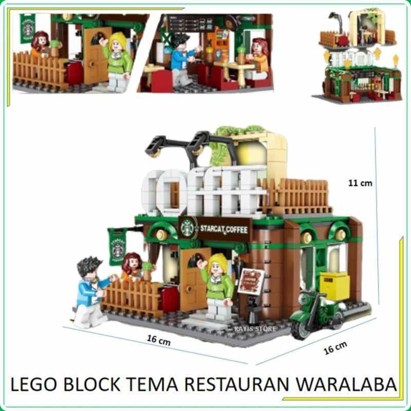 Jual Mainan Lego Kfc Mcd Pizza Hut Block Miniatur Toko Waralaba Balok ...