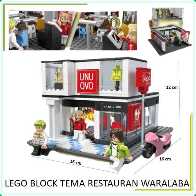 Jual Mainan Lego Kfc Mcd Pizza Hut Block Miniatur Toko Waralaba Balok ...