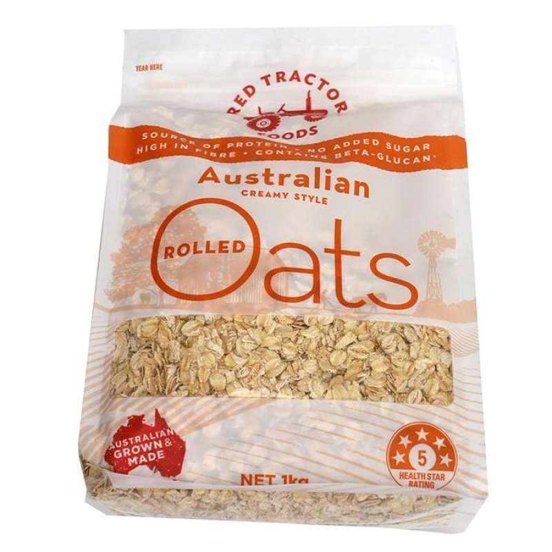 Jual Rolled Oats instant Organic - Red tractor Rolled oat Coklat 1kg di ...