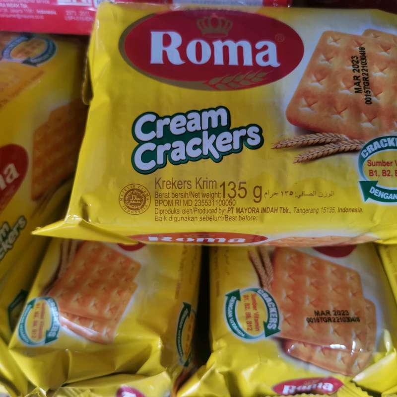 Jual Roma Malkist Cream Cracker Asin 135gr di Seller Kudo Shop - Toko ...