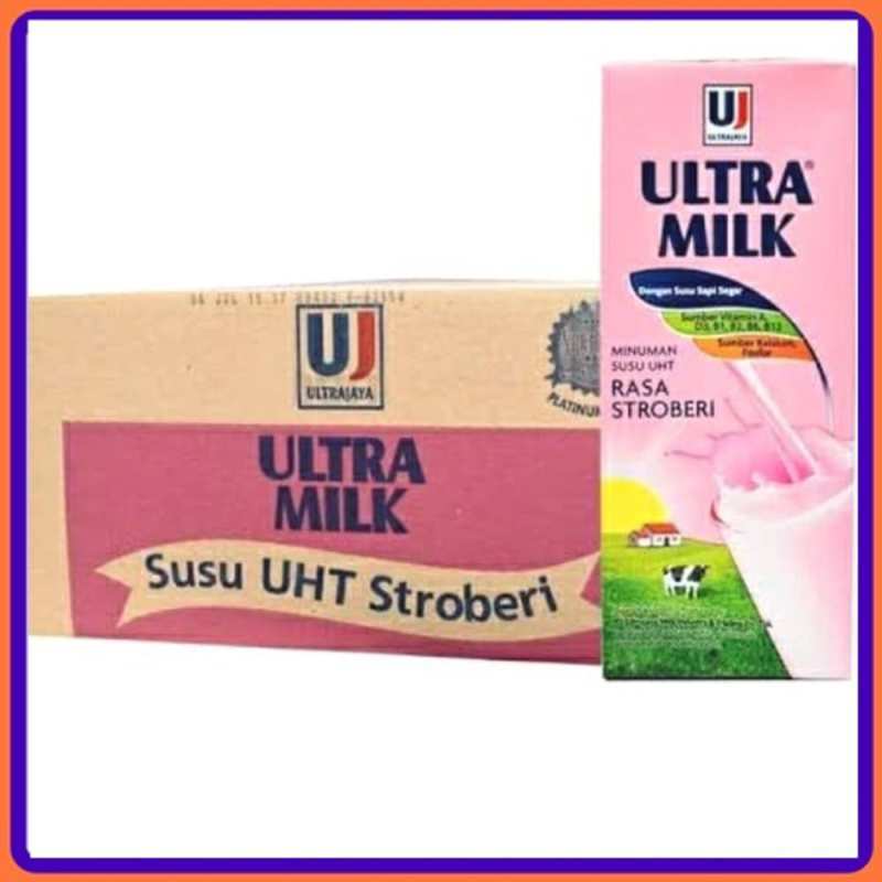 Promo Susu Uht Ultra Strawberry 250Ml / Susu Ultra Strawberry 250 Ml ...