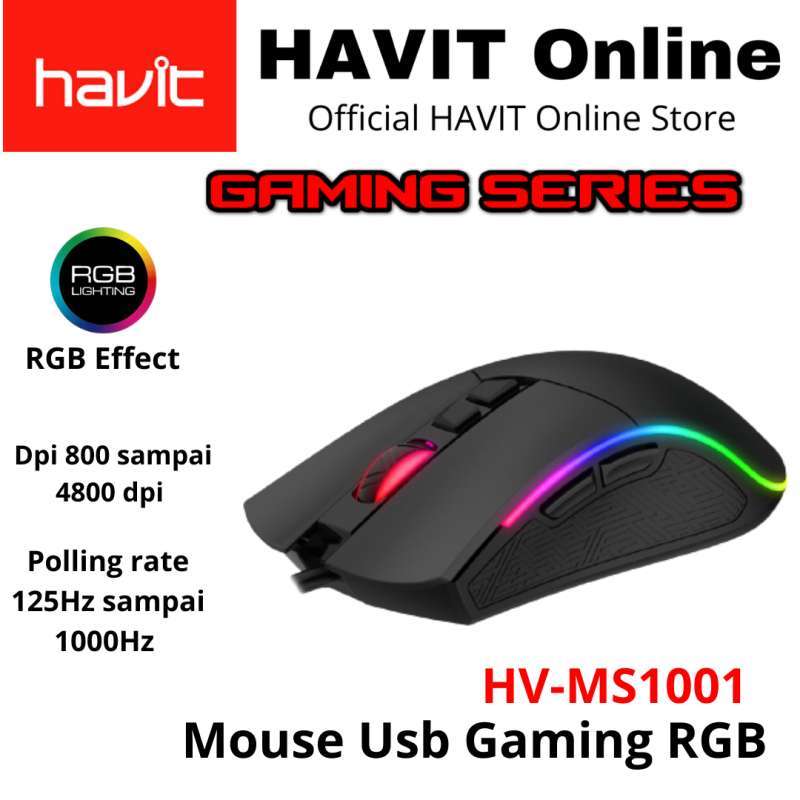 Promo HAVIT Mouse Gaming MS1001 RGB backlit Programmable Diskon 32% di Seller Havit - Mangga Dua ...