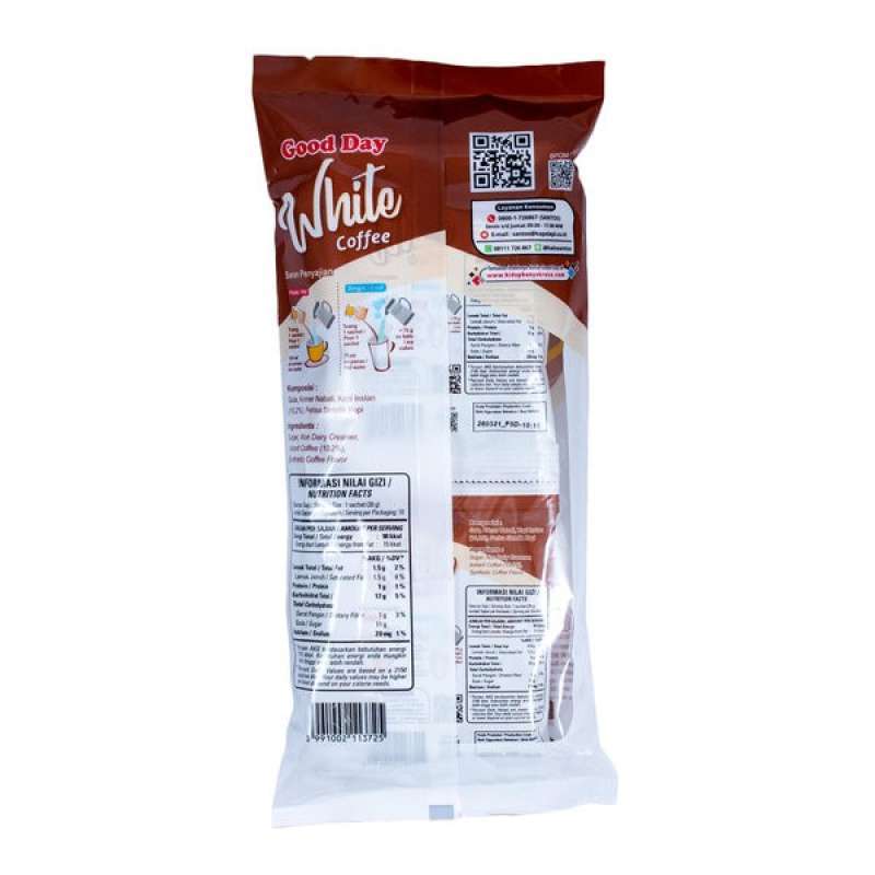 Jual Good Day White Coffee 20g X 10 Sac - Kopi Putih Isi 10 Saset Di ...