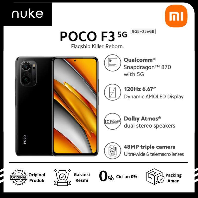 Jual POCO F3 8+256GB NFC Snapdragon™ 870 48MP 4520mAh HP Android di ...