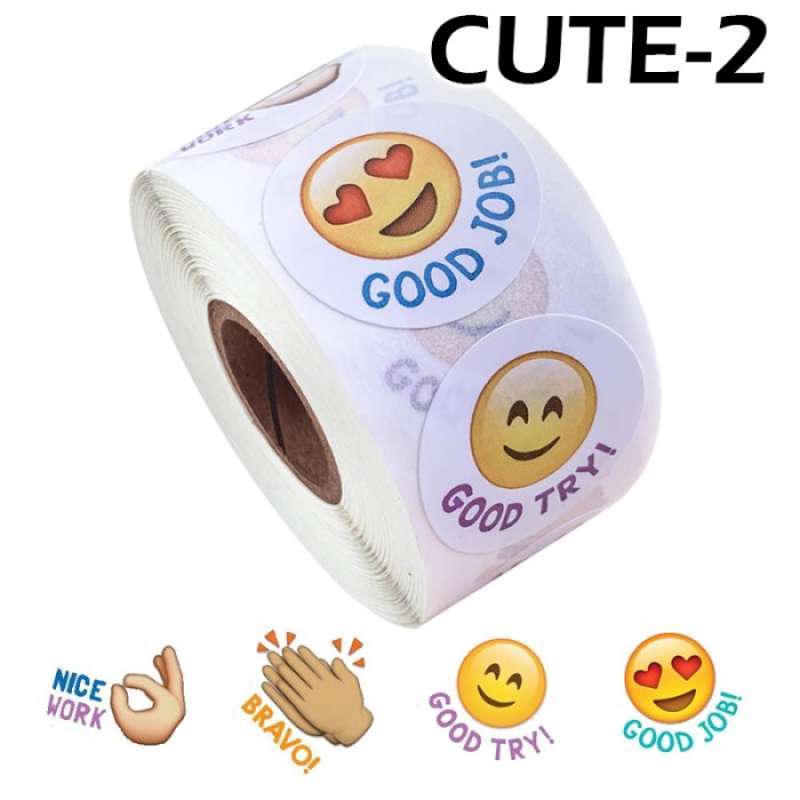 Jual 500 Pcs Cute Label Sticker Lucu Stiker Motivasi Semangat Anak ...