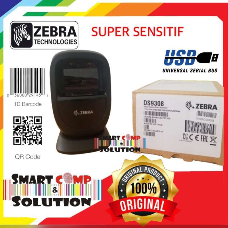 Promo Scanner Barcode Omni Symbol Zebra DS-9308 / DS9308 / DS 9308 2D ...