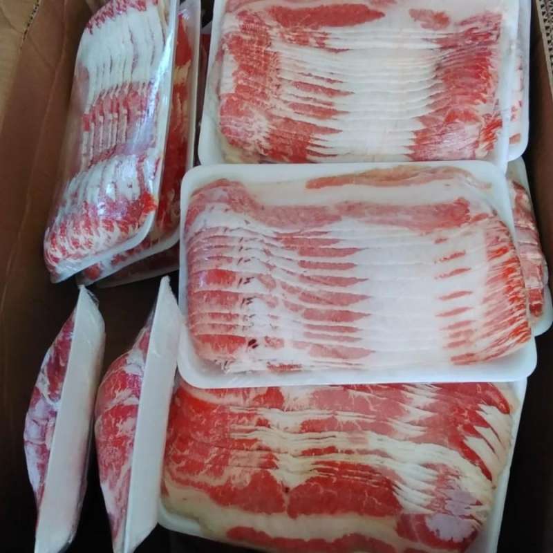 Jual US Short Plate Slice Beef | Yoshinoya Slice Beef 1 kg di Seller ...