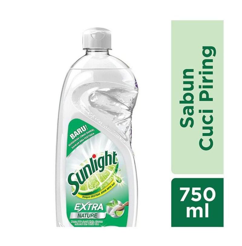 Jual SUNLIGHT Extra Nature Cairan Pencuci Piring [750 mL/ Bottle ...