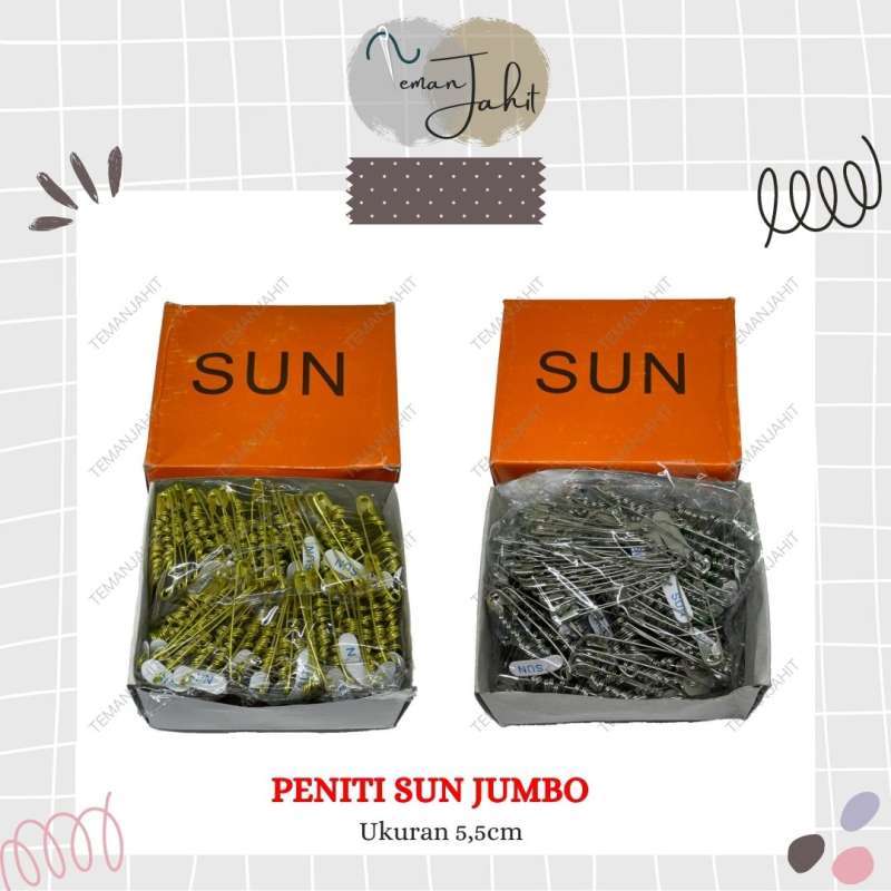 Jual Peniti Sun / Peniti Besar / Peniti Baju / Peniti Jumbo 5,5cm Di ...