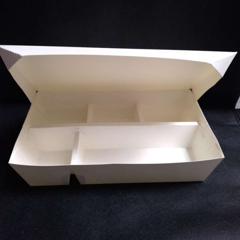 Promo (isi 50pcs - Paper Sekat 5) Paper Lunch Box Sekat 5/take Away Box ...