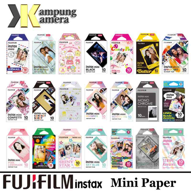 Jual Fujifilm Instax Mini Paper BTS Instant Film Refil Berbagai Motif ...