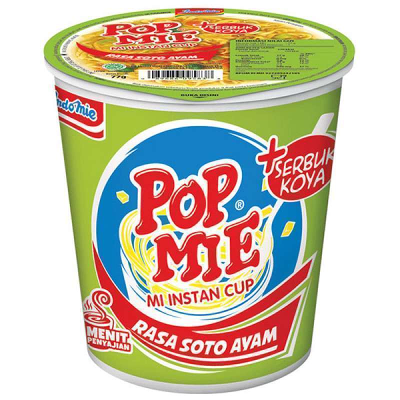 Jual POP MIE KUAH RASA SOTO AYAM + SERBUK KOYA 77GR POPMIE NOODLE SOUP ...