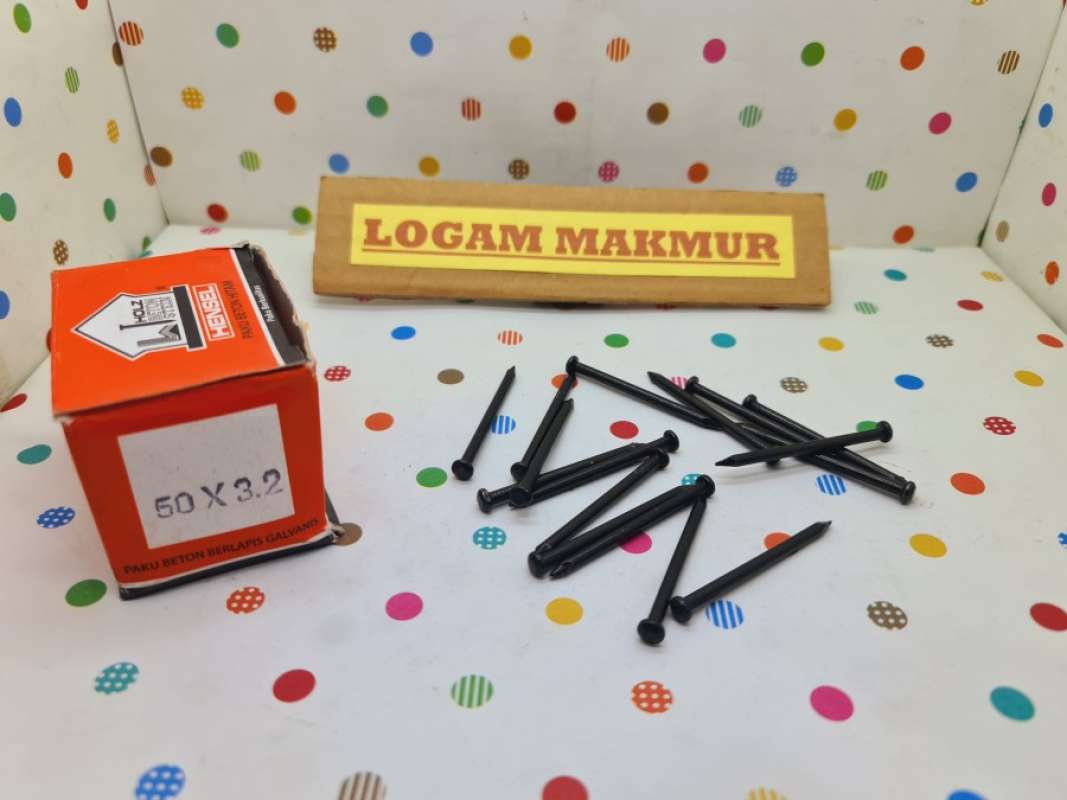 Promo PAKU COR BETON TEMBOK HITAM 5CM - ISI 100BH Diskon 5% di Seller ...