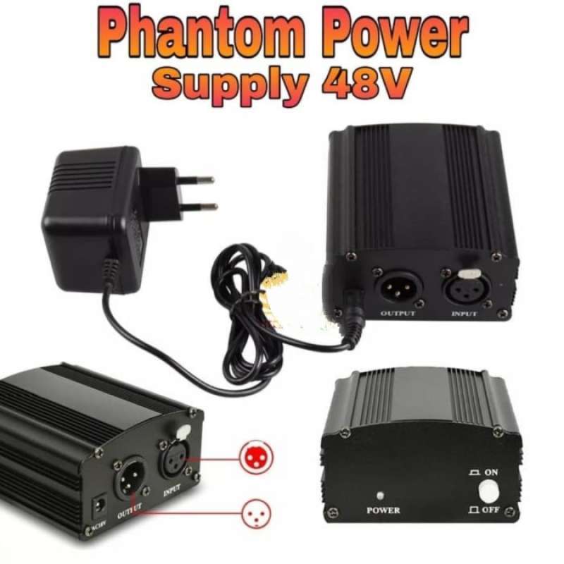 Jual Phantom Power Supply 48v Untuk Microphone Condenser Di Seller Toko ...