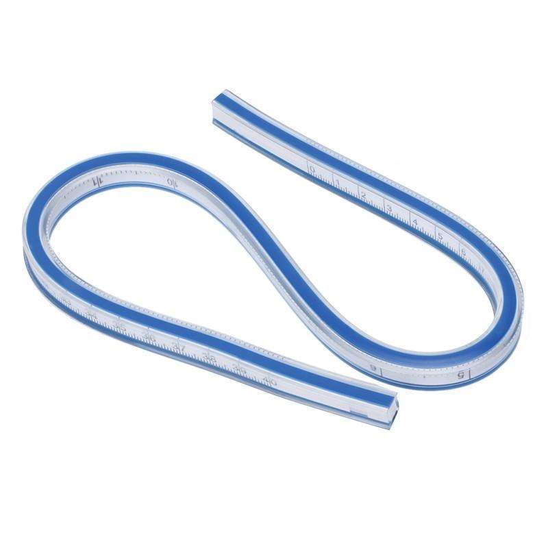 Jual Penggaris Flexible Curve RulerDrafting Drawing Tool Plastic 30cm ...