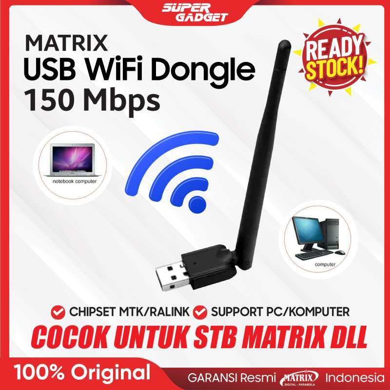 Jual Matrix USB Dongle Wireless WIFI Receiver USB Adapter 802.11N ...