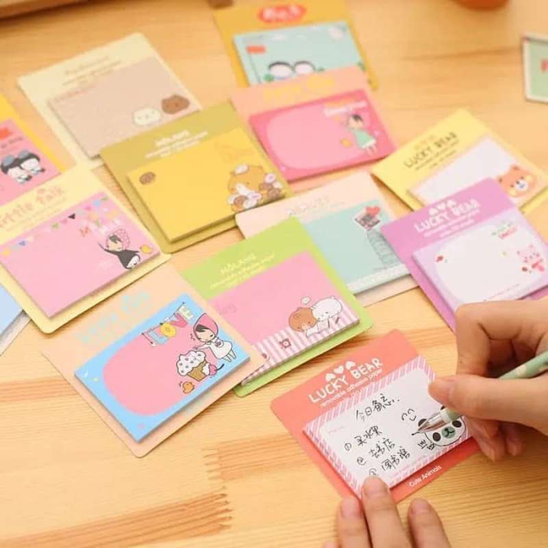 Jual STICKY NOTES POST IT KARTUN MEMO KECIL LUCU UNIK CATATAN JADWAL ...