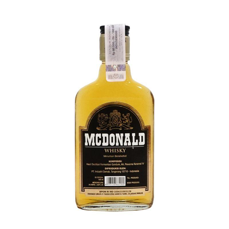 Promo McDonald Whisky 180ml Diskon 38% di Seller Kedai Minum - Pekojan ...