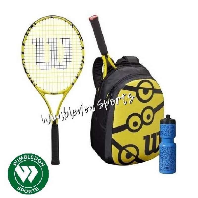 Jual Wilson JR 25 Minion Tennis Racket / Raket Tenis Minions KIT Junior ...