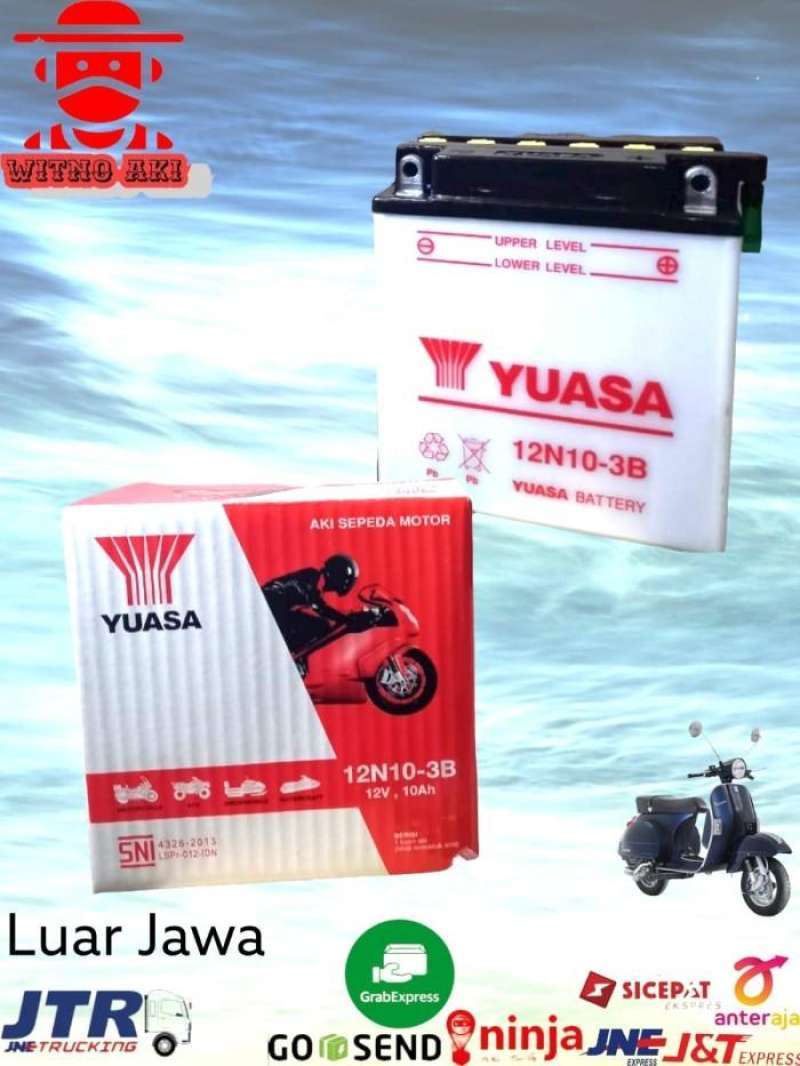 Jual Yuasa 12n10-3b, 12v10ah, Vespa Aki Basah Di Seller Witno Aki - Batu Jaya, Kota Tangerang ...