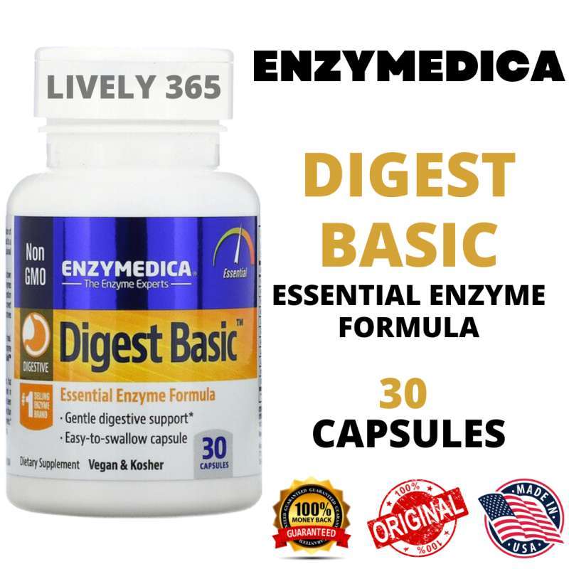 Jual Enzymedica | Digest Basic Enzyme Enzim Pencernaan | 30 Capsules di Seller Lively 365 ...