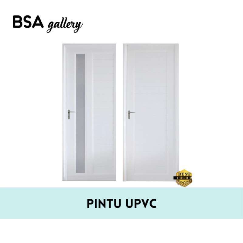 Jual Pintu Kamar Mandi Upvc Putih / Pintu Upvc / Pintu Wc Murah Komplit ...