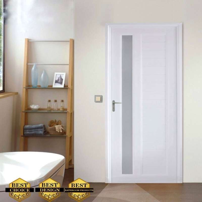 Jual Pintu Kamar Mandi Upvc Putih / Pintu Upvc / Pintu Wc Murah Komplit ...